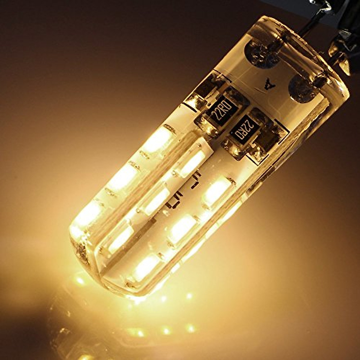 RAYHOO 10pcs G4 LED Bulbs JC Bi-Pin Base Lights 1.5W AC/DC 12V 10W-20W T3 Halogen Bulb Replacement Landscape Bulbs (Warm White 3000K)