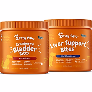 Cranberry for Dogs - UT Incontinence Support + Immune Health Dog Antioxidant + Liver & Kidney Support Supplement for Dogs - with Milk Thistle Extract
