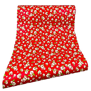 Yifely Vintage Red Shelving Paper Peel & Stick Floral Shelf Liner Countertop Drawer Sticker Redo Old Locker 17.7 Inch by 9.8 Feet