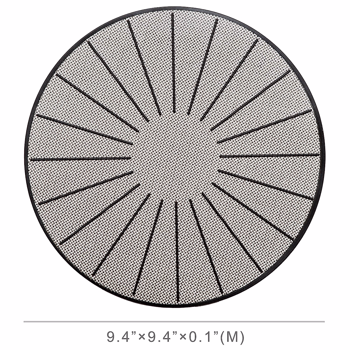 Lazy K Induction Cooktop Mat - Silicone Fiberglass Scratch Protector - for Magnetic Stove - Non Slip Pads to Prevent Pots from Sliding During Cooking (9.4 inches)