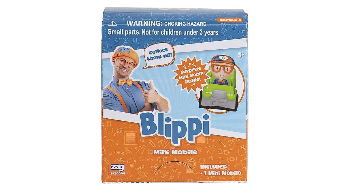 Blippi Mini Vehicles 5 Pack - Educational Toys for Kids