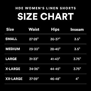 HDE High Waisted Linen Blend Pull On Summer Shorts for Women 2023 Trendy Pockets White - M