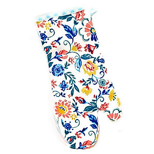 The Pioneer Woman Spicy Cowgirl Kitchen Towel Set-3 Pieces Including Oven Mitt, Pot Holder, Kitchen Towel Gift Set for Her