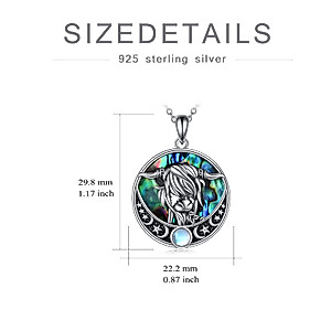 WINNICACA Sterling Silver Highland Cow Necklace for Women Cow Head Pendant Jewelry Cow Gifts for Teen Girls Unique Western Necklace Funny Birthday Gifts for Animal Cow Lover