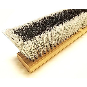 American Select Tubing Pbma24004-2 Heavy Duty 24" Multi-Surface Push Broom with Silver/Black Handle (2 Pack)