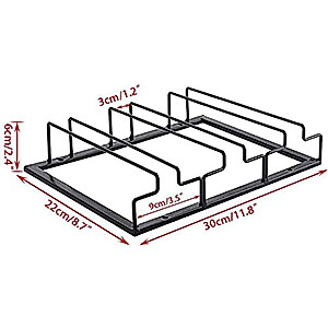 Onestep Club | 2 Wine Glass Holder Under Cabinet Screw Mounted with 2 Corkscrew Bottle Opener Glass Storage Rack for Kitchen Restaurant Undermount Metal Organizer Glasses Storage Hanger Black