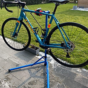 yoyomax Bike Repair Stand-Bike Repair Stand, bike stand repair w/Welded Clamp Head, Max 55 lb, Quick Release Devices, Ideal for two driven bicycles, fat bikes, e-bikes , Blue