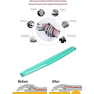 Gel Keyboard Wrist Rest Set Plus - ABRONDA Keyboard & Mouse Wrist Support Pad Office, Computer, Laptop, Mac - Durable, Comfortable and Pain Relief- Black Set