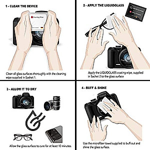 Liquid Glass Lens Protector Scratch Resistant Coating for All Camera Lenses Smartphone Cameras Eyeglasses and Sunglasses - Universal