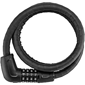 Abus Unisex – Adult's 6615C/120/15 BK SCLL Steel-O-Flex, 0, 120 cm