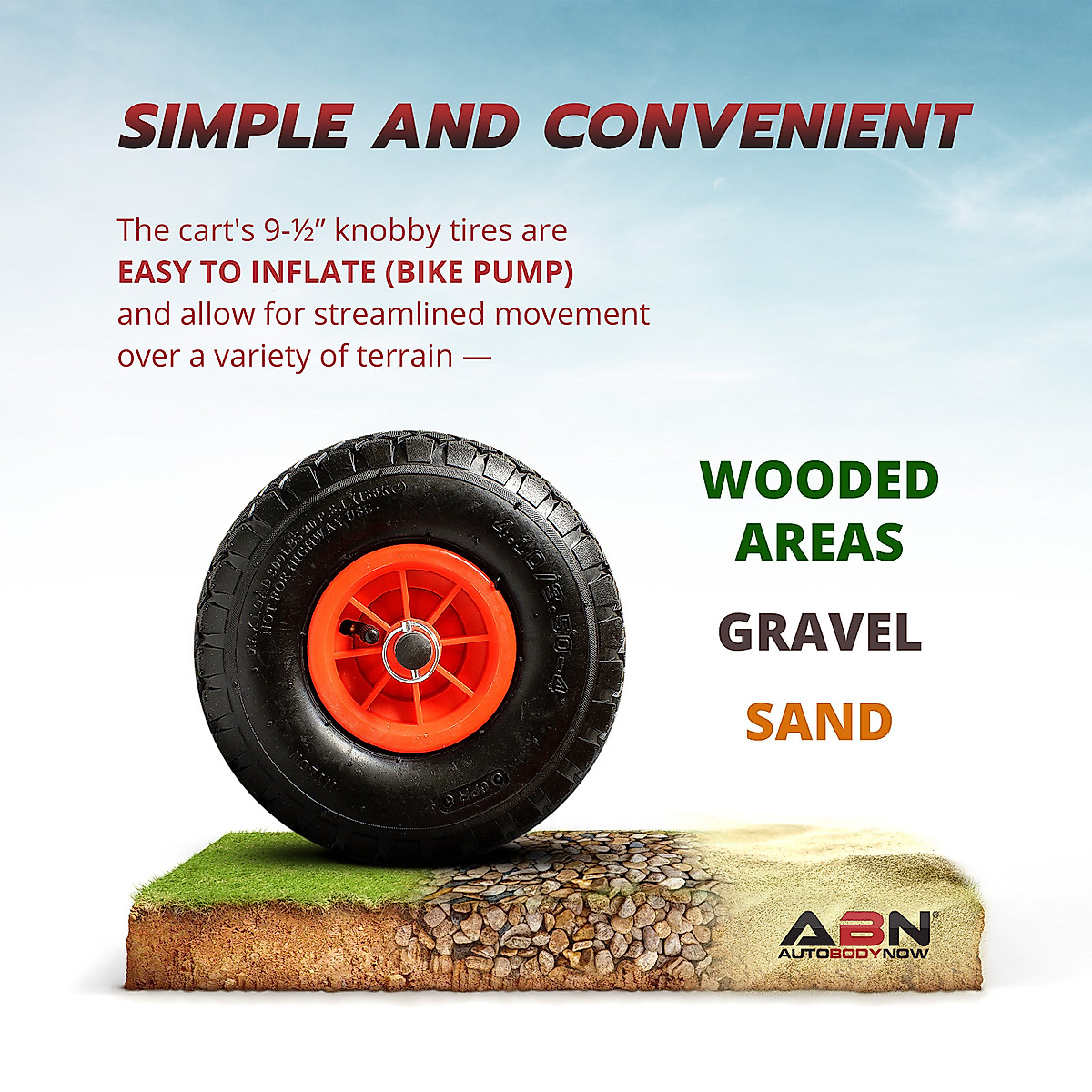 ABN Universal Kayak Carrier – Trolley for Carrying Kayaks, Canoes, Paddleboards, Float Mats, and Jon Boats