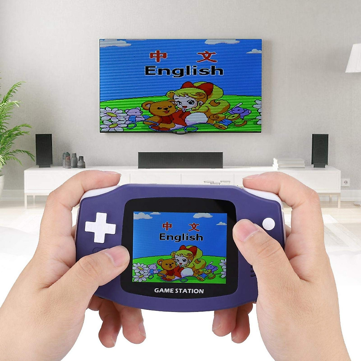 8-bit GB30 Controller Durable Games Player ABS USB,300 Built-in Games,Transfer to TV Screen,for Entertainment
