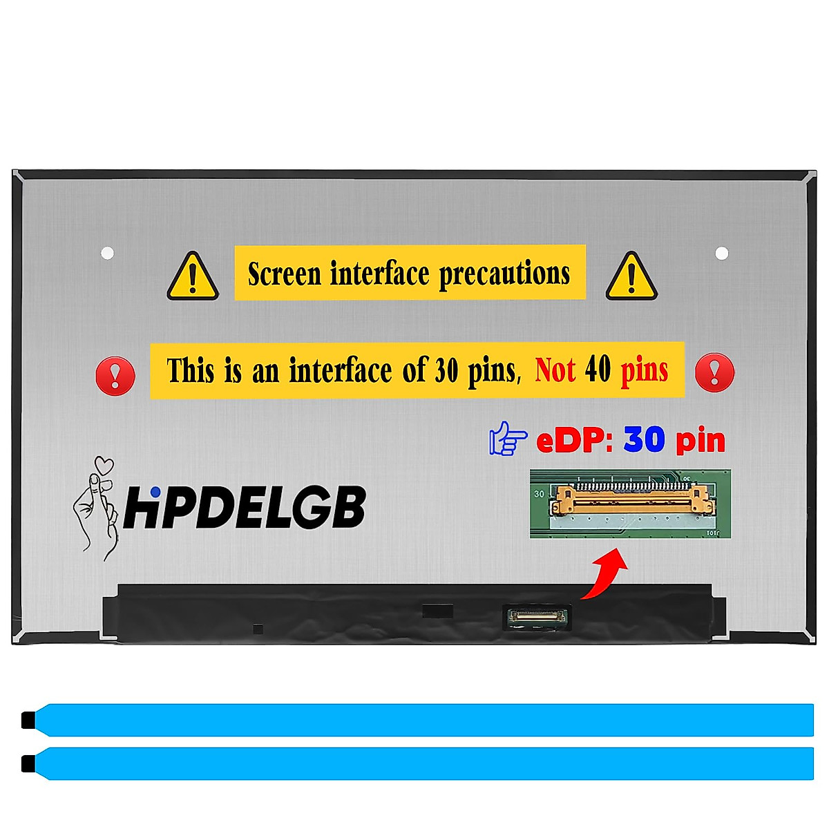 HPDELGB for Dell Latitude 3420 7400 7410 7420 7430 P135G001 P135G002 P144G New LCD Display Screen Replacement FHD 14.0 inch 30PIN 1920x1080 IPS (Non-Touch Screen)
