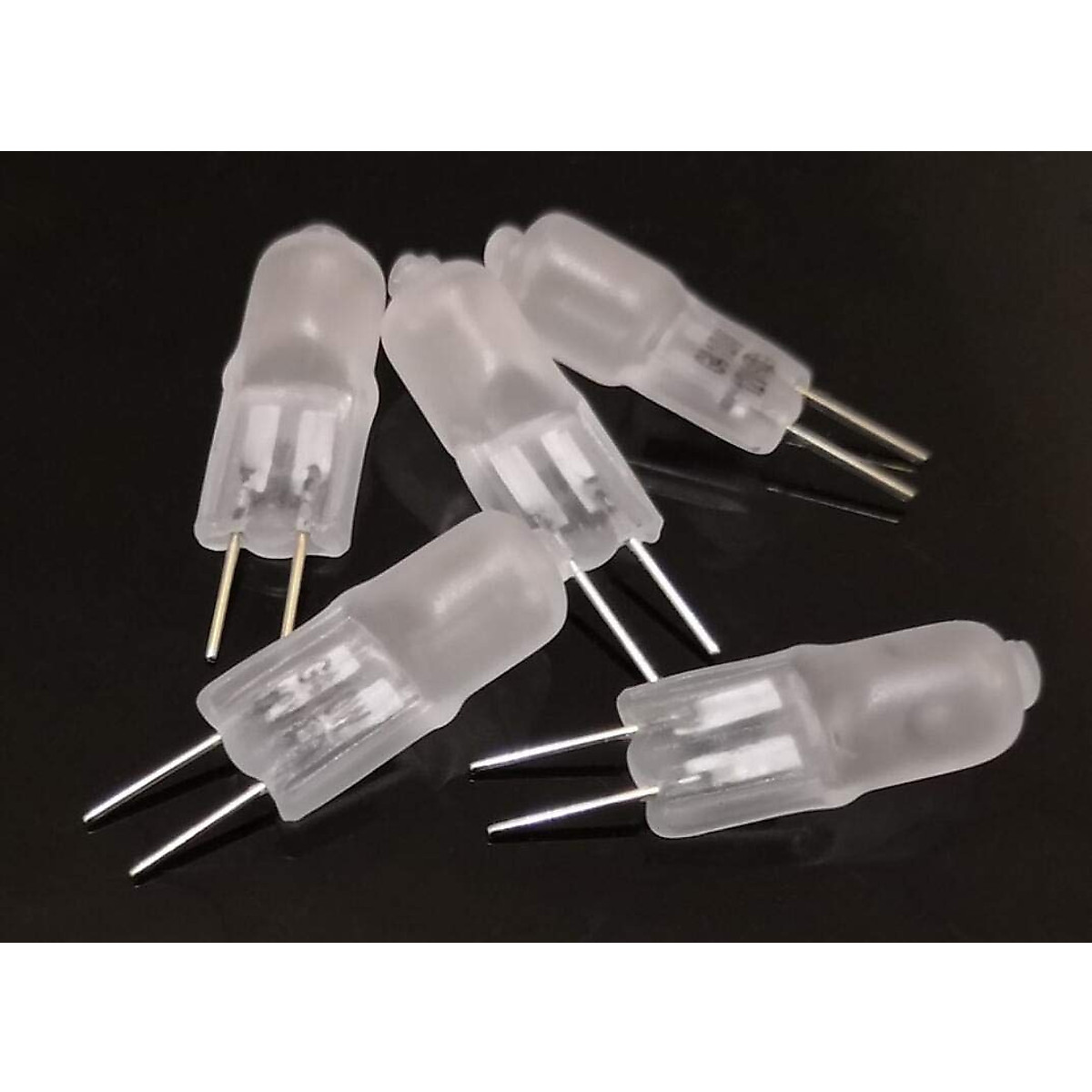 10W Halogen Bulbs G4 10W 12V Halogen Light Lamps G4 Base Halogen 10W 12 Volt T3 JC Lamp Halogen Bulbs,G4 Bi-Pin Base,Low Voltage 12V, Frosted Glass Lense,12 Pack