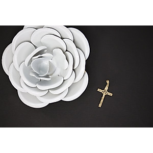 CaliRoseJewelry 10k INRI Crucifix Jesus on The Cross Pendant in Yellow Gold