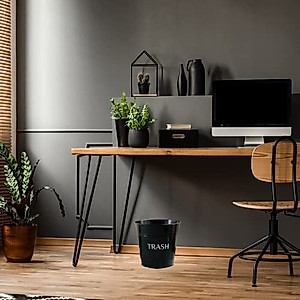 The Farm Decor Trash Can, 3 Gallon Trash Bin, Black Trash Can, Trash Container, Rubbish Bin, Garbage Bin, Trash Can Bathroom, Metal Trash Can, Trash Can Cabinet, Waste Bin, Bathroom Bin, Wastebasket