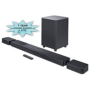 JBL BAR-1300X 11.1.4ch Soundbar and Subwoofer with Surround Speakers with an Additional 1 Year Coverage by Epic Protect (2023)