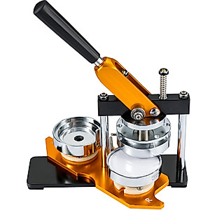 VEVOR Button Maker Machine, 75 mm(3 inch) Badge Punch Press Kit, Children DIY Gifts Pin Maker, Button Making Supplies with 100pcs Button Parts & Circle Cutter & Magic Book