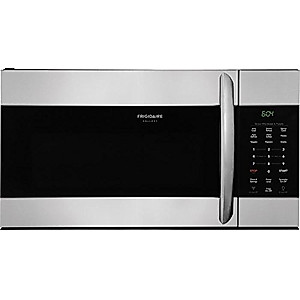 Frigidaire 4 Piece Kitchen Appliance Package with FGTR1837TF 30 Top Freezer Refrigerator FGGF3036TF 30 Gas Range FGMV176NTF 30 Over the Range Microwave and FGID2476SF 24 Built In Fully Integrated Dishwasher in Stainless Steel