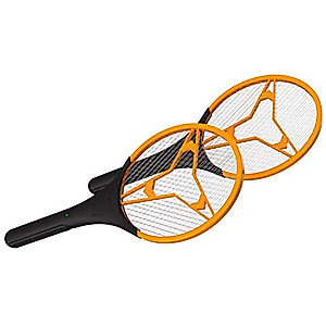 Hoont Bug Zapper Racket- 2 Pack Electric Fly Swatter | Large Handheld Indoor
