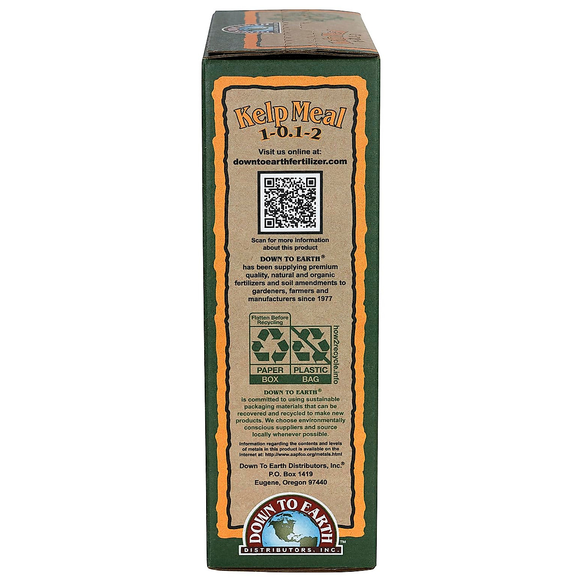 Down to Earth Organic Kelp Meal Fertilizer Mix 1-0.1-2, 4 lb