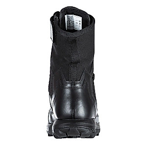 5.11 Tactical Men’s A/T All-Terrain 8-Inch Side Zip Boots, Full-Length Side Zipper, Slip Resistant, Black, 11.5 Regular, Style 12431