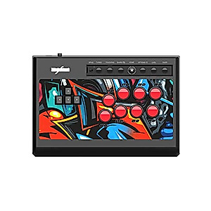 DIACCO Joystick Game Controller Fighting Stick Keyboard Control Wired Arcade Fight Stick Compatible with PS4/ PC/Android TV/N-S/Xbox One (Color : White)