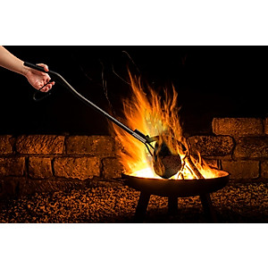 Fire Beauty Fireplace Tongs Log Grabber,Fire Tongs for Fire Pit,Wood Stove Fire Place Tools Accessories