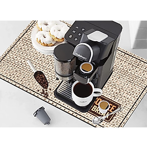 Herda Coffee Machine Mat, 22 * 14in Large Absorbent Coffee Bar Mat Quick Drying | No-Slip | Spill-Proof Coffee Bar Accessories for Espresso Machine Coffee Maker Coffee Pots on Kitchen Countertop