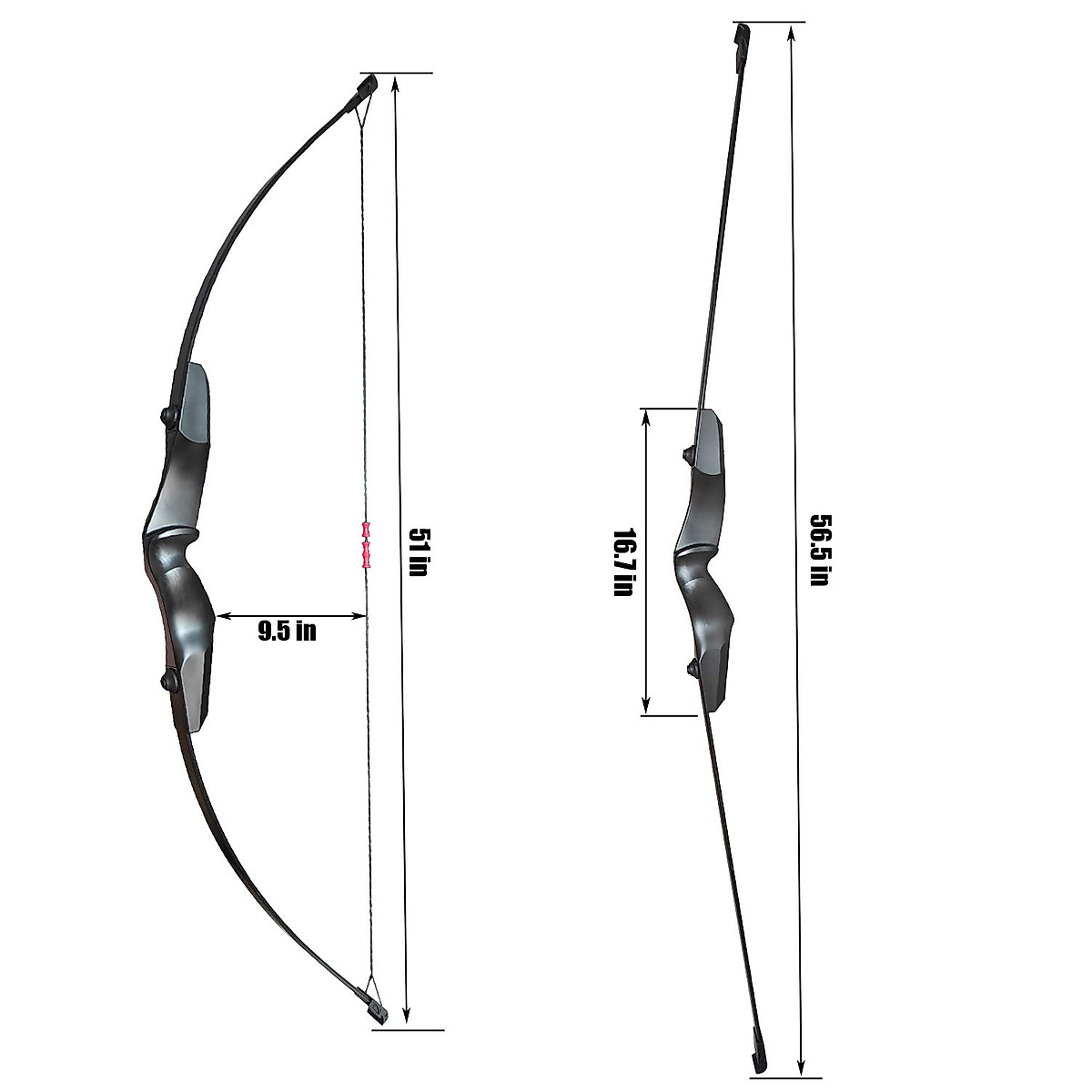 Archery Bow and Arrows Set for Adults 30 40 lbs with Quiver Target Faces Arm Guard Finger Saver,Takedown Longbow Kit for Starters Outdoor Hunting Training Practice Toy Right Hand (30LB with Bow Case)