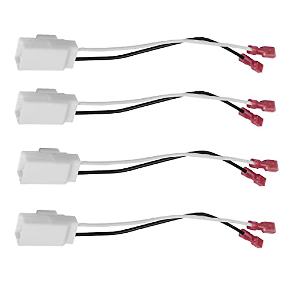 4 Pack Speaker Harness for Jeep Dodge Chrysler Models Front Rear Door Speaker Wiring Harness Adapter 72-6514 - Door Speaker Replacement Speaker Wire Harness