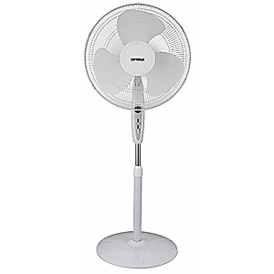 Optimus F-1672WH Indoor Plug-in Fan, Household, White