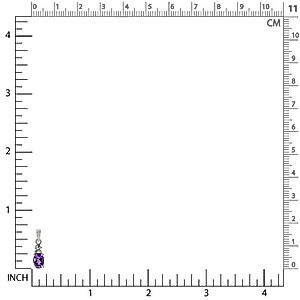 Silvershake Natural African Amethyst 925 Sterling Silver Victorian Solitaire Pendant with 18 Inch Chain Necklace