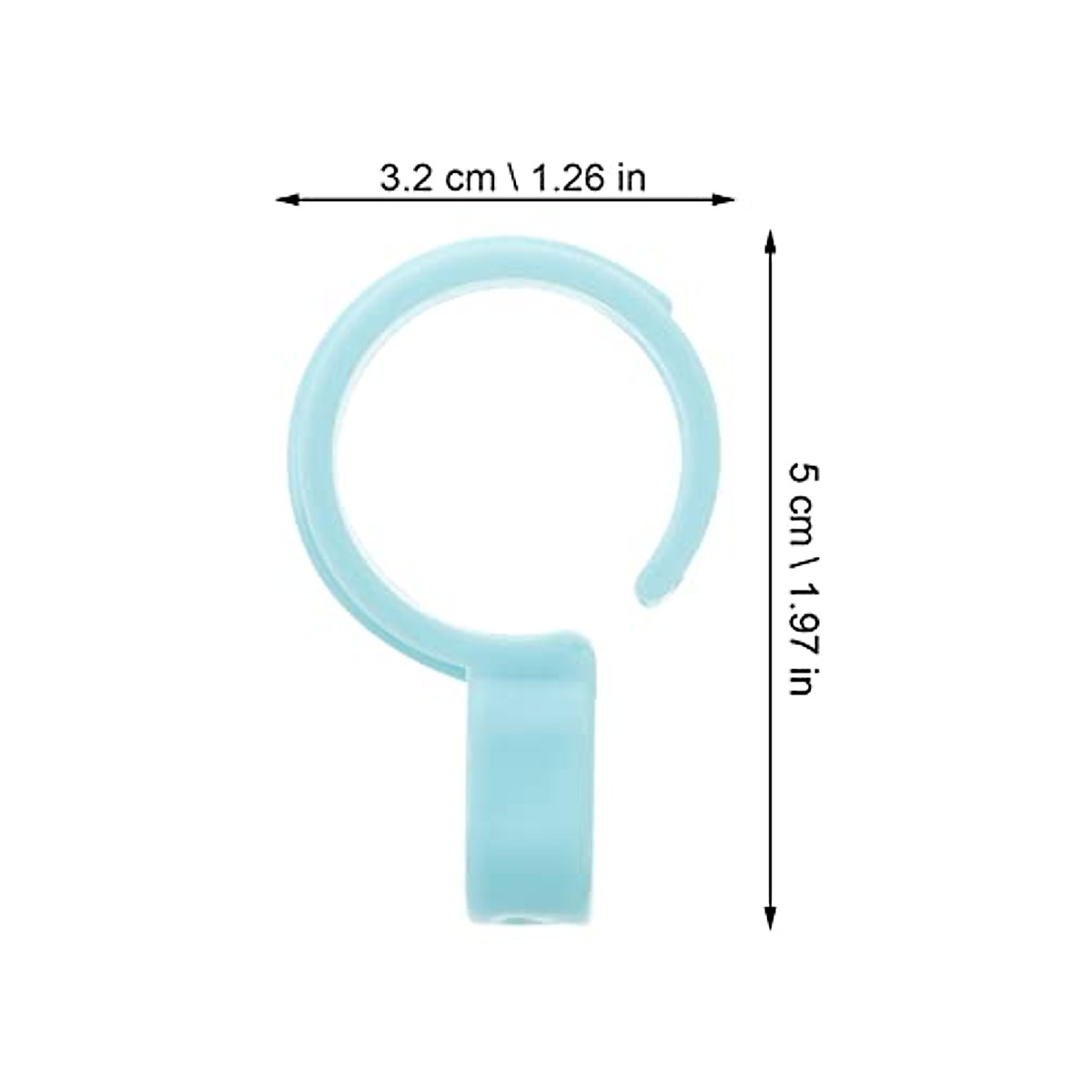 Scicalife 25pcs Windproof Hooks Clothing Hanger Buckle Hooks Clothes Rod Round Hooks