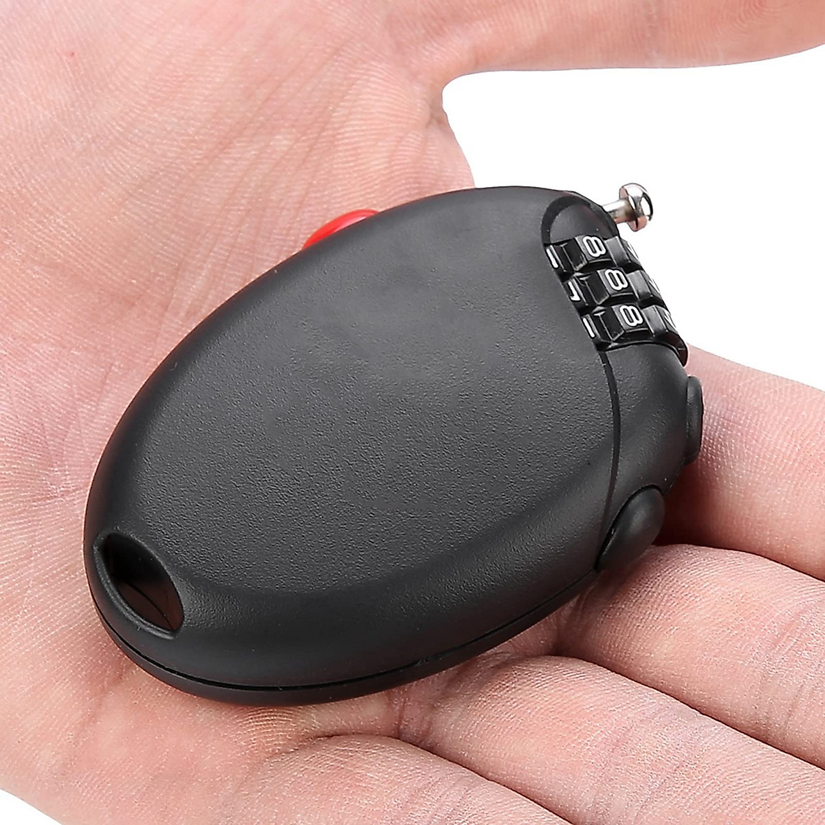 Retractable Cable Locks for Luggage, 3 Digit Combination Padlock Lock Adjustable Steel Security Wire Combo Password Baggage Locks Bike Travel Ski Snowboard Stroller Backpacks Cycling Helmets Suitcase