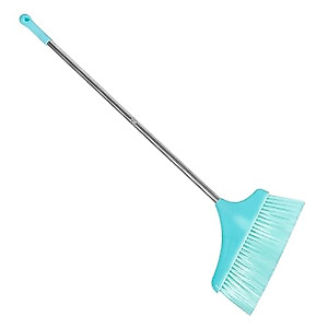 Hoement Home Broom Angle Broom Long Handle Cleaning Broom Office Broom Floor Cleaning Broom Floor Cleaning Tool Outdoor Broom Floor Sweeping Broom Hair Cleaning Broom Sky-Blue Plastic