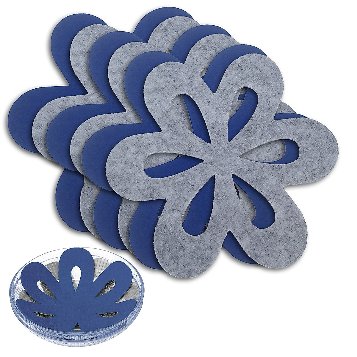 6 Pcs Pan and Pot Protectors Cookware Protector Set Anti-Slip Larger & Thicker Pan Protector Pads for Stacking and Protecting Your Cookware