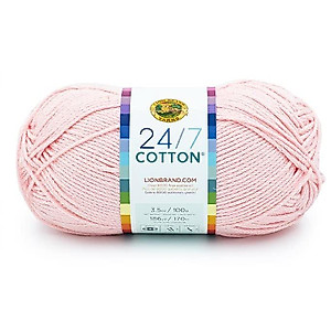 Lion Brand Yarn - 24/7 Cotton - 6 Skein Assortment (Mix 1)