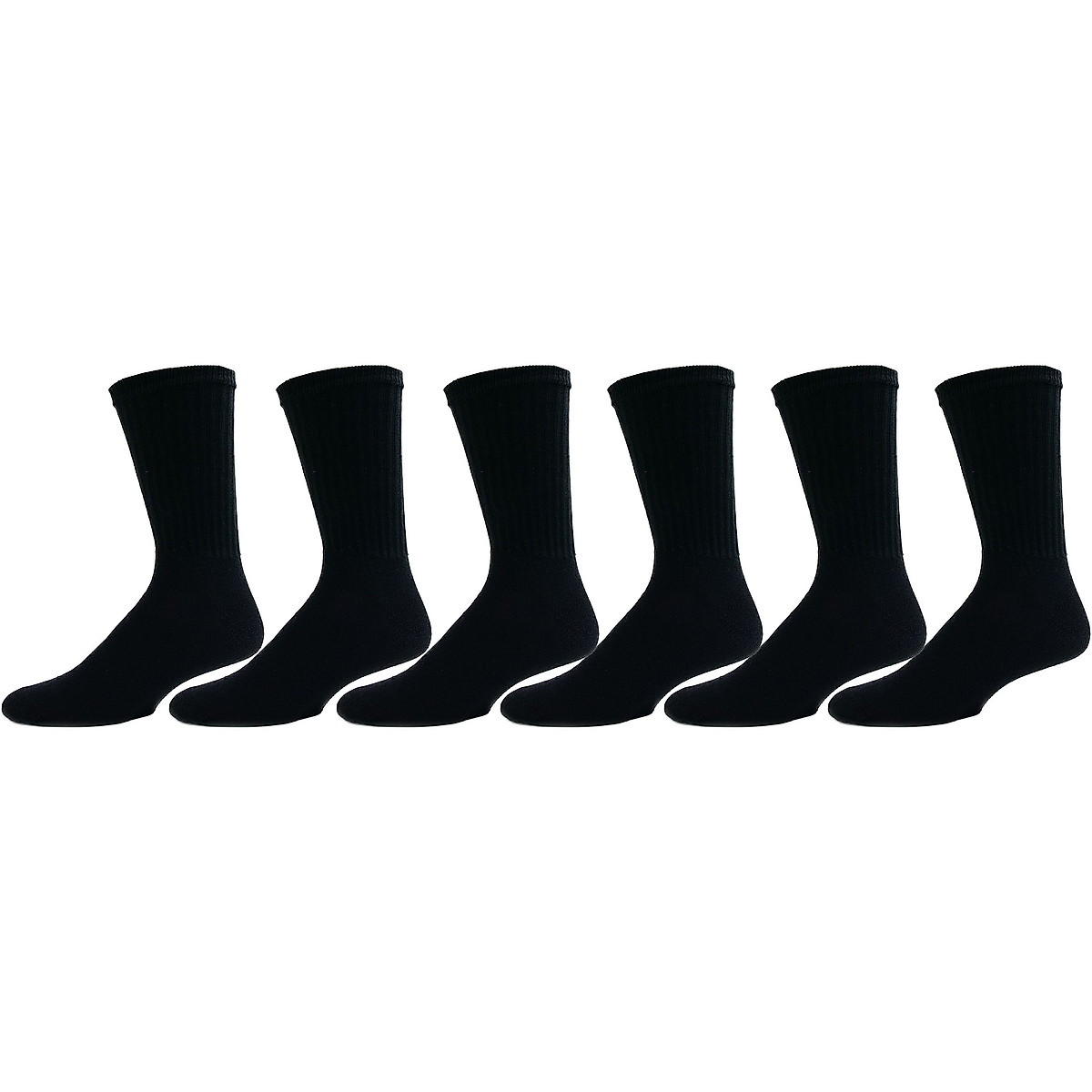 Winterlace 72 Pairs Cotton Crew Socks for Men Women, Athletic Casual Moisture Wicking Bulk Sport Sock