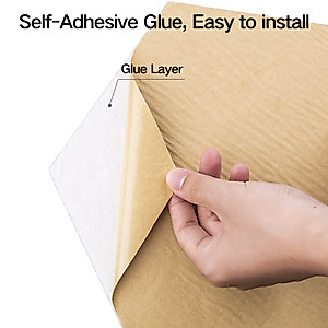 Dailycooper 12 Pack Self-adhesive Acoustic Panels 12" X 10" X 0.4" - Sound Proof Foam Panels with High Density, Stylish Hexagonal Design, Flame Resistant, Absorb Noise and Eliminate Echoes(White)