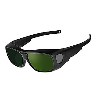 UpaClaire Welding Glasses, Wrap-Around Safety Welding Lens, Anti-Scratch, Non-Slip, UV Protection, Laser Hair Removal Protective Glasses, IPL200-2000nm Protection Safety Glasses