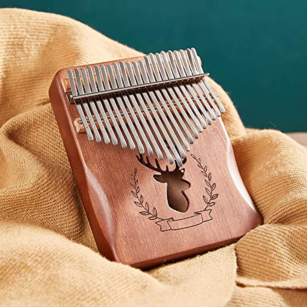 KASIQI for Thumb Pianos Finger Piano, 21 Key Kalimba Bridge Tuning Hammer Kit Thumb Piano Replacement Parts (B)