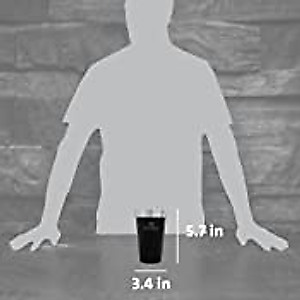 Stanley Aluminum STA2282053 The Stacking Beer Pint Matte Black 16OZ / .47L