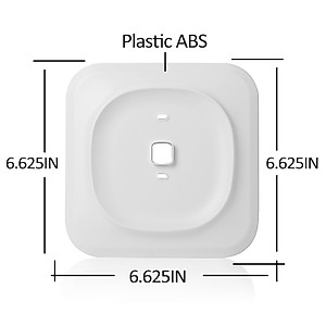 Wall Plate Bracket for Ecobee 4 Smart Wi-Fi Thermostat (White)