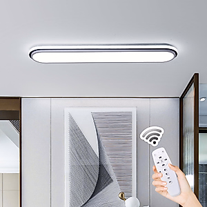 Naroume Modern LED Ceiling Light,32.7" Flush Mount Ceiling Lamp,70W Dimmable Metal Ceiling Chandelier Lighting Fixture for Living Room Bedroom Dining Room Office Hallway Aisle