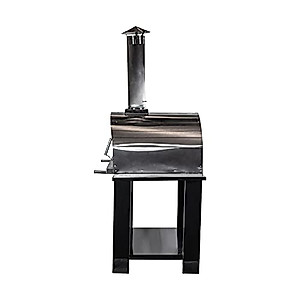 Nuke Pizzero Outdoor Napolitano Wood-Fired Pizza Oven, Stainless Steel