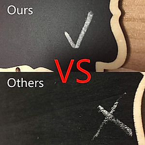 Mini Chalkboard Signs, 20 Pack Framed Small Chalkboard Labels with Easel Stand, Wooden Blackboard for Table Numbers, Food Signs, Wedding Signs, Message Board, Place Cards and Event Decorations