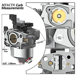 Carburetor with Gasket Set Replacement for KT196 196cc 5.5HP 6.5HP OHV Engine Go Kart Carb