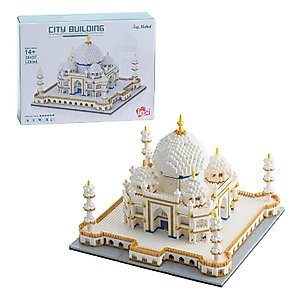 Tregoer Micro Mini Blocks Taj Mahal Building and Architecture Model Set,Mini Building Blocks Sets,Building and Architecture Toys Gifts for Kid and Adult（4000Pieces）