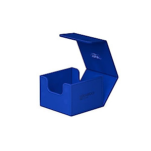 Ultimate Guard Sidewinder 133+, Deck Box for 133 Double-Sleeved TCG Cards, Blue, Magnetic Closure & Microfiber Inner Lining for Secure Storage